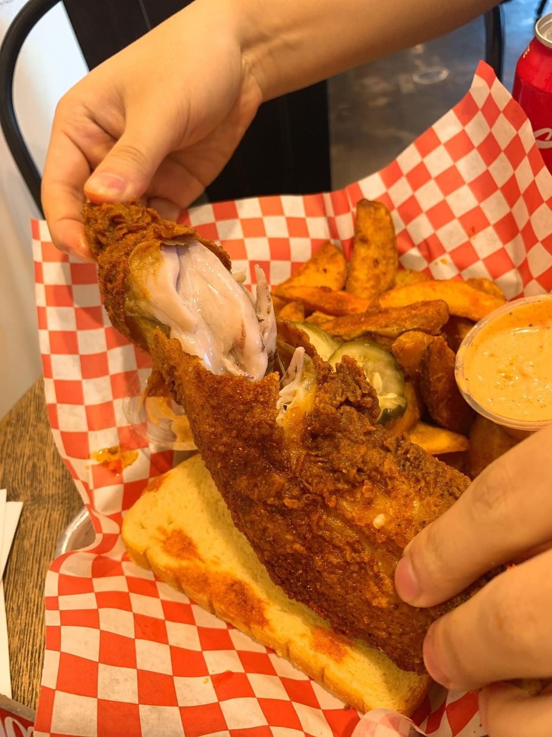 Chickens in their best condition - Fried