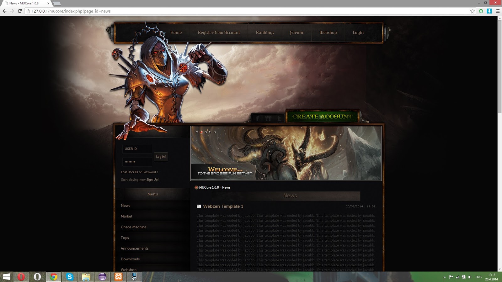 [MUCore] Immortal Template | MU FOLDERS™