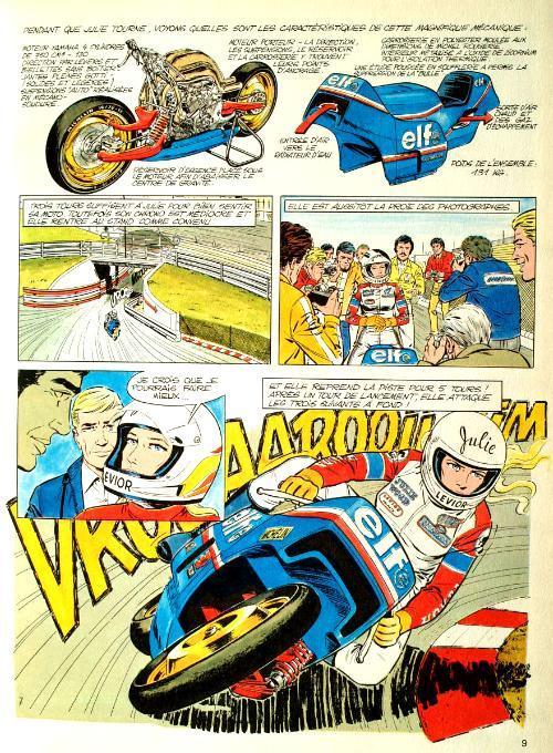Julie Wood by Jean Graton. Motorcycle´s comic - Lsr Bikes