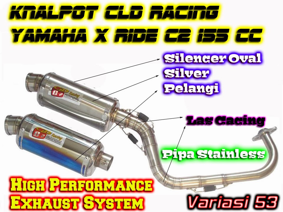Knalpot CLD Racing Yamaha X ride C2 155 cc | Tabloid Ototrend
