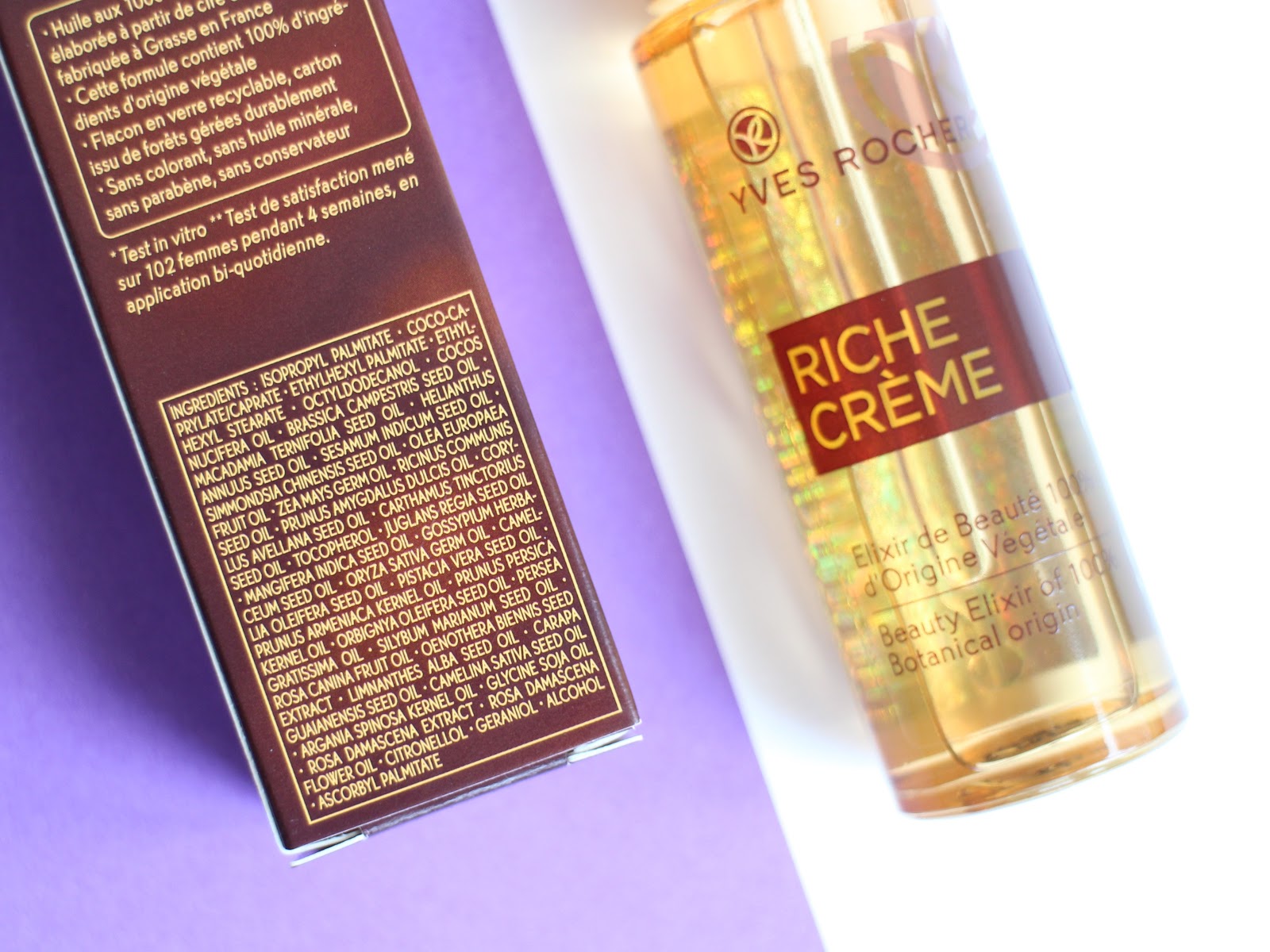Yves Rocher Riche Creme Beauty Elixir | MaquiLab
