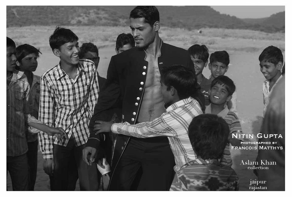 Hot Body Shirtless Indian Bollywood Model & Actor: Nitin Gupta