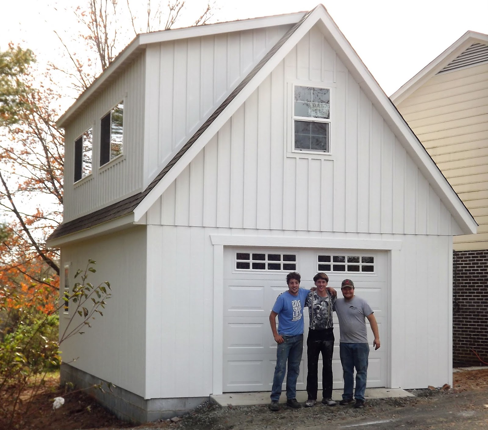 Forsythia Hill Finds: Amazing Prefab Garage built in 2.5 days by three ...