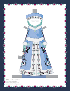 Paper Doll School: December Paper Doll -- Mrs Claus, Outfit 5