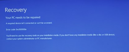 { How to fix } Cara Mengatasi Error Windows 8 : Error code 0xc000000e ...
