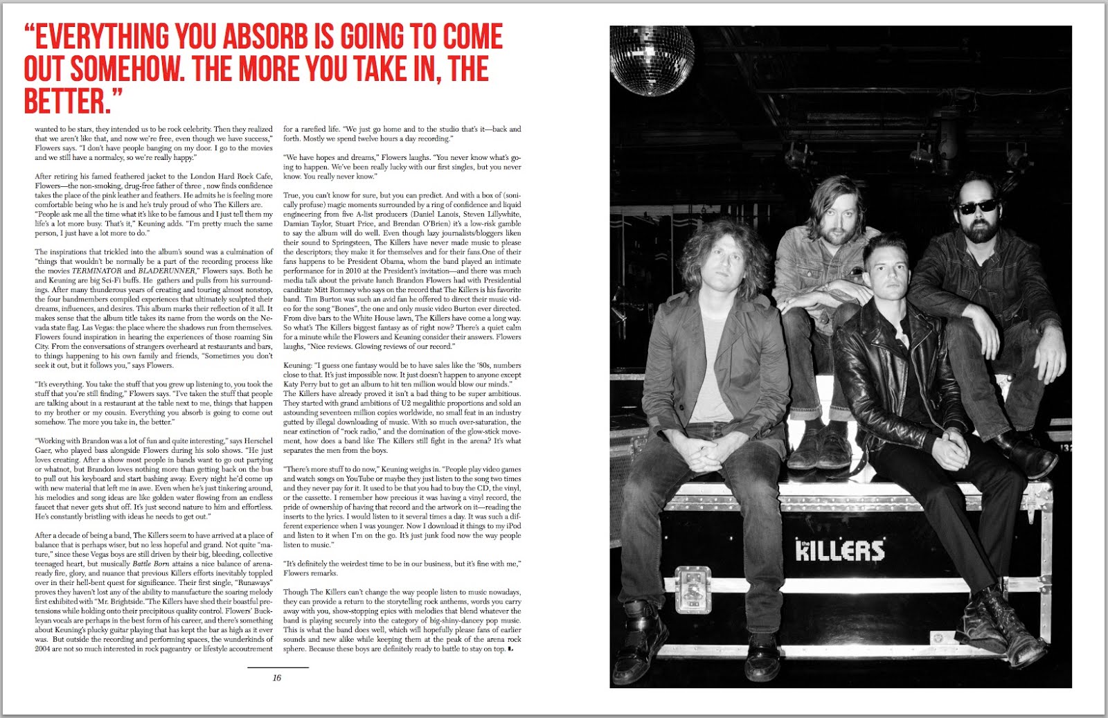 unconcerned, but not indifferent.: The Killers