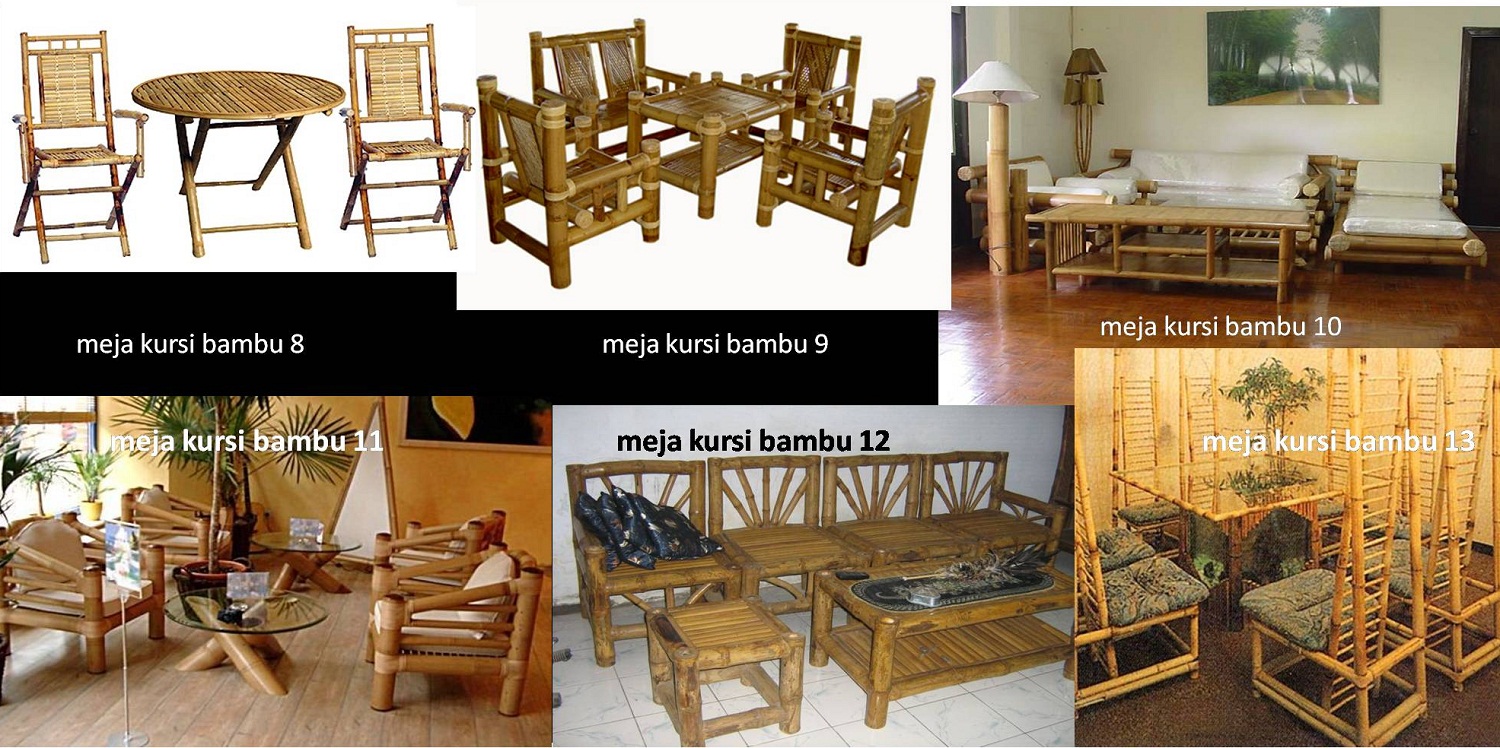 Taman Bambu Nusantara: Aneka Model Furnitur dari Bambu