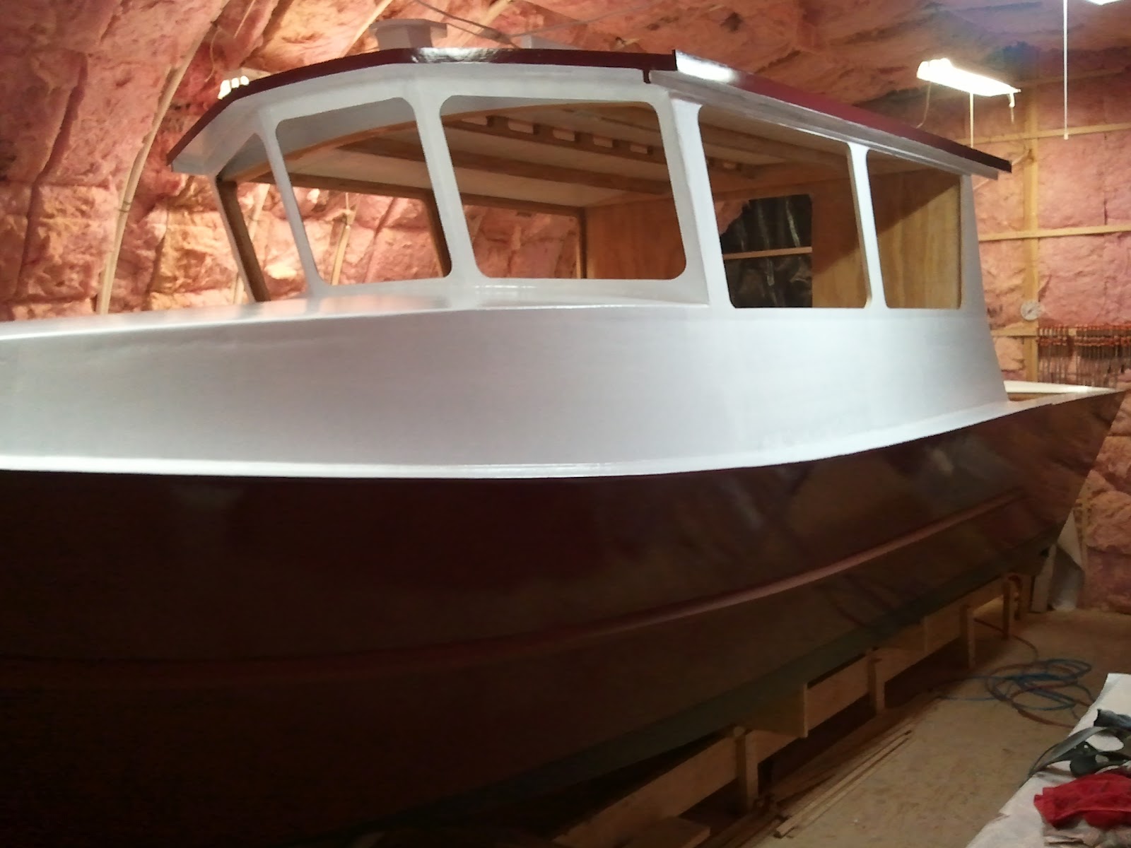 Building a Tolman Skiff: Day 196 - Looks different now!