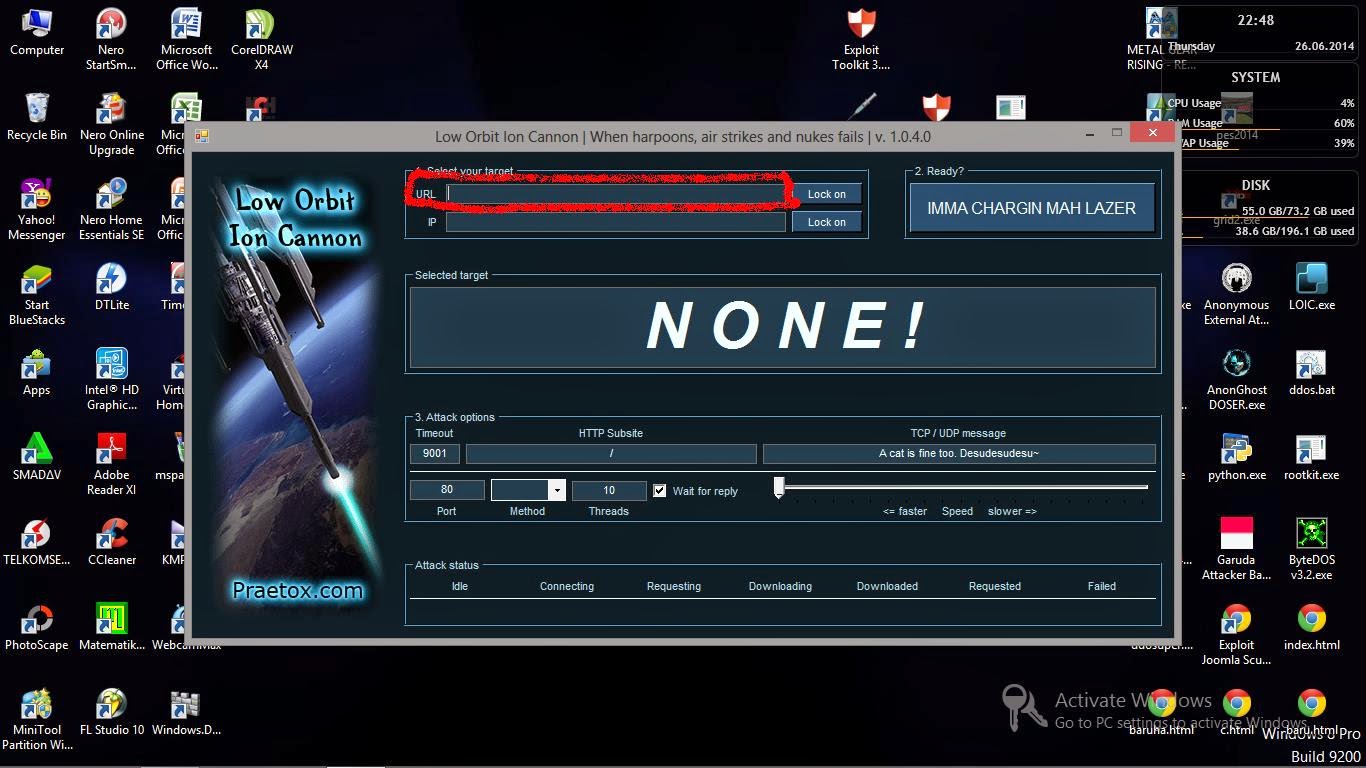 CARA MELAKUKAN SERANGAN DDOS MENGGUNAKAN LOIC | Geek