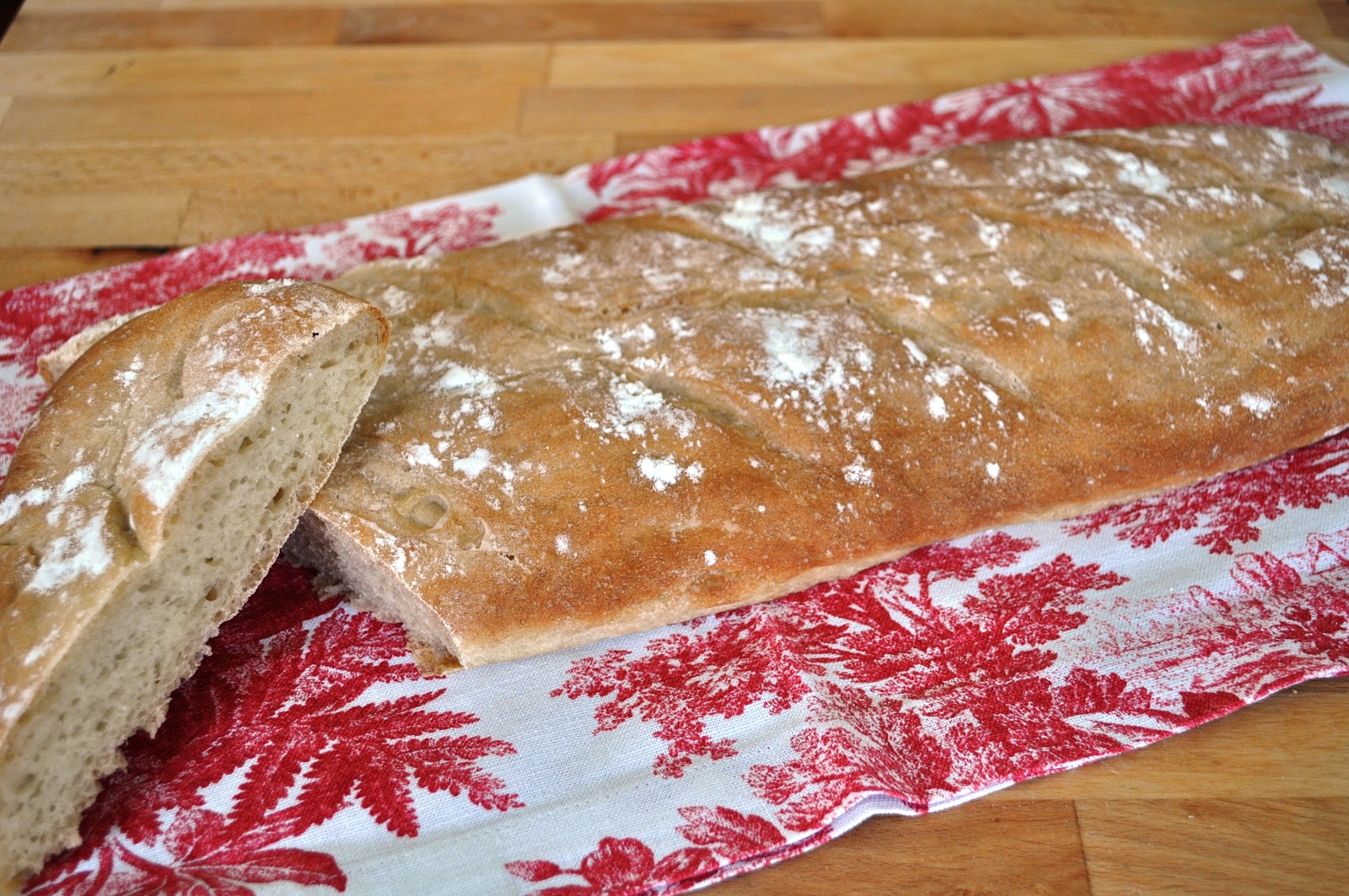 family food: Antipasto with Easy Ciabatta bread