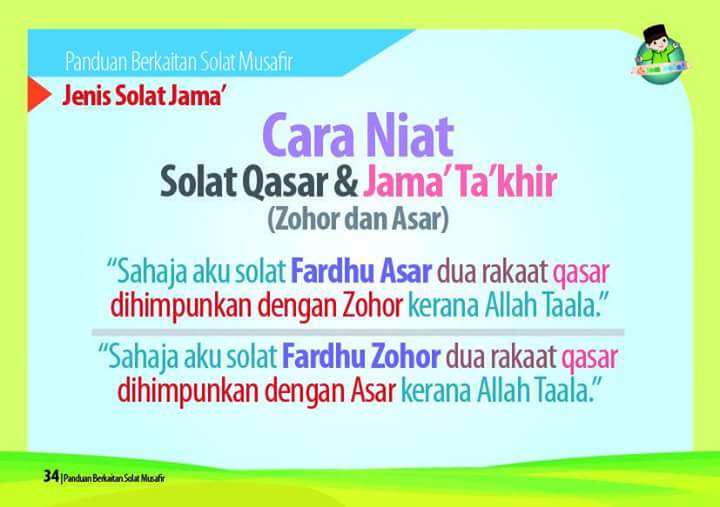 Cara betul niat solat Qasar dan Jamak | Tip dan panduan