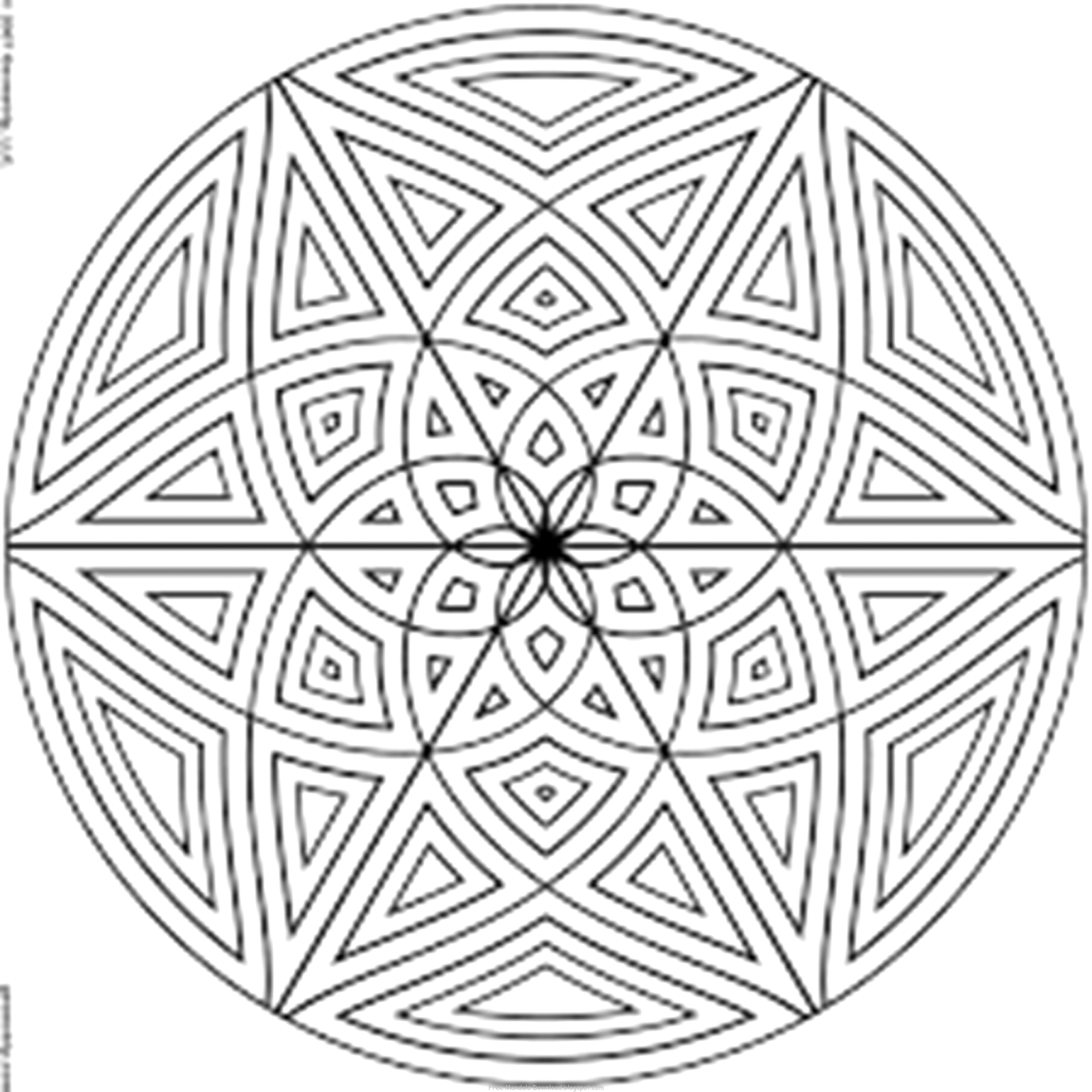 Labyrinth Mandala downloaden - Pages de coloriage gratuites Mandala