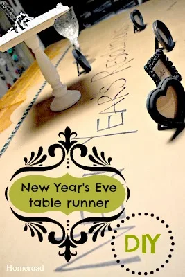 New Year's Eve Resolution Table Runner