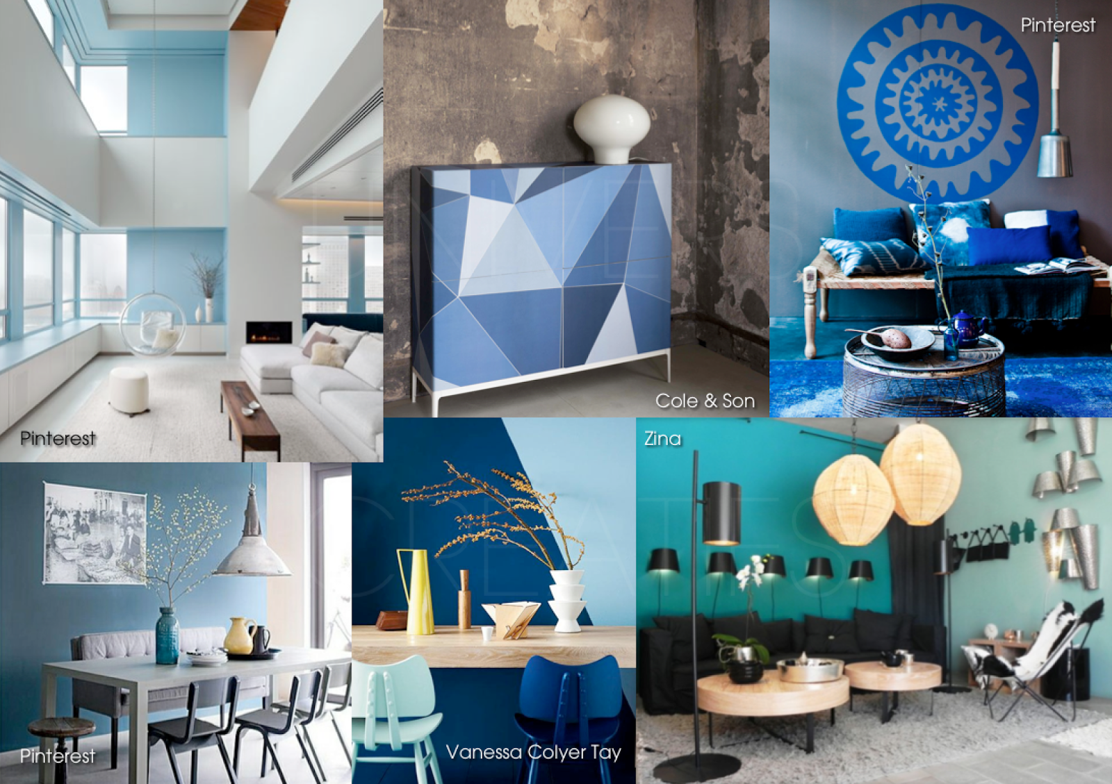 UNIVERS CREATIFS: Inspirations : Palette de Bleus.