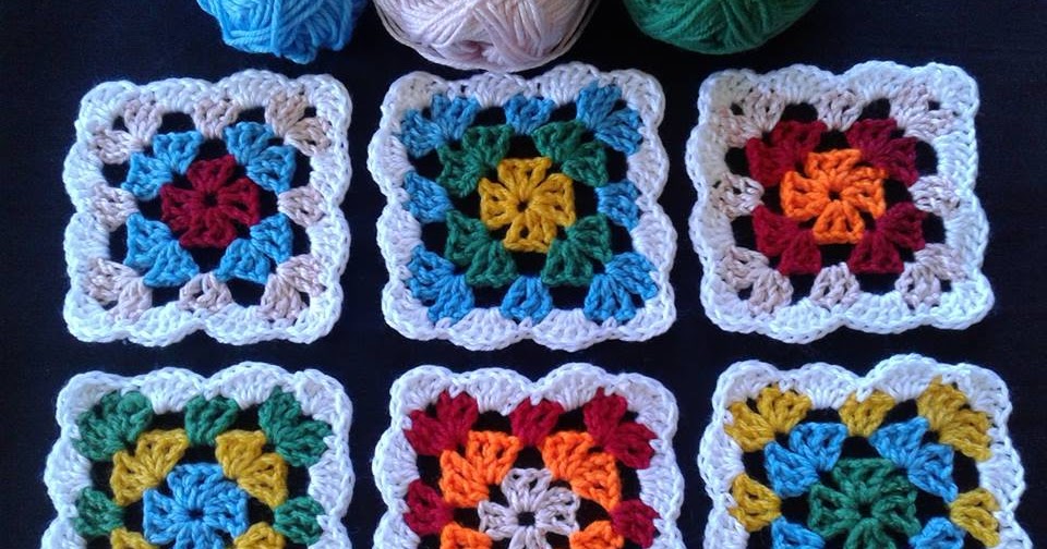 Miles Crochet Creation: Shell Granny Square