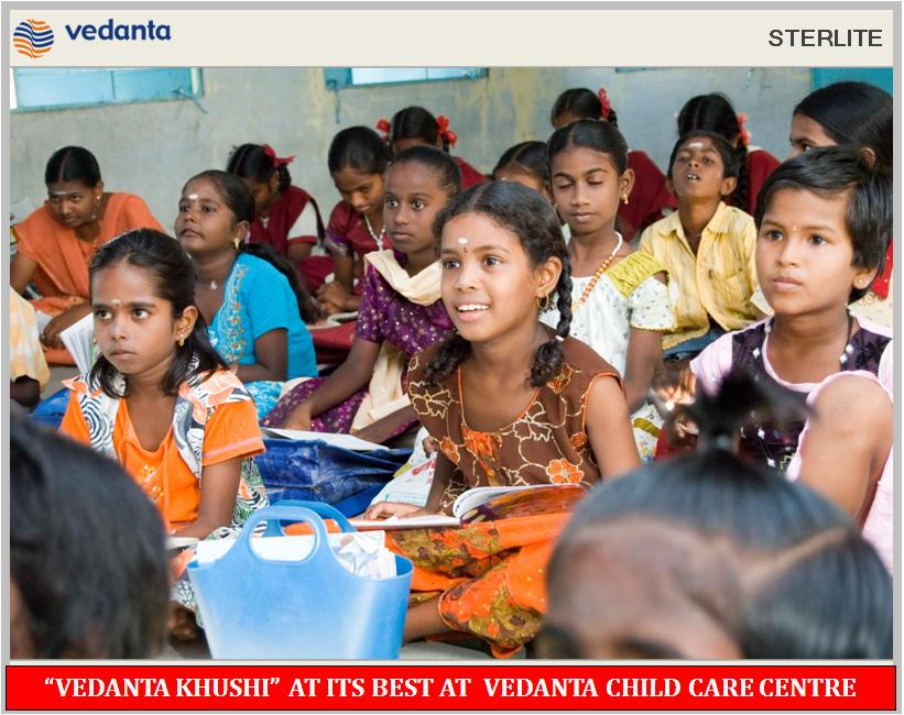VEDANTA CSR: VEDANTA CSR : STERLITE CHANGING THE FACE OF RURAL TAMIL NADU