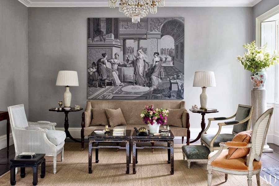 home interior design: An Elegant Federal Style Country House