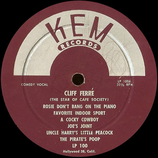 Vintage Stand-up Comedy: Cliff Ferre - Looks Like Fun aka Cafe Society 1956