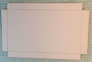 Making a Base for a Little Cardboard House - Paper Glitter Glue