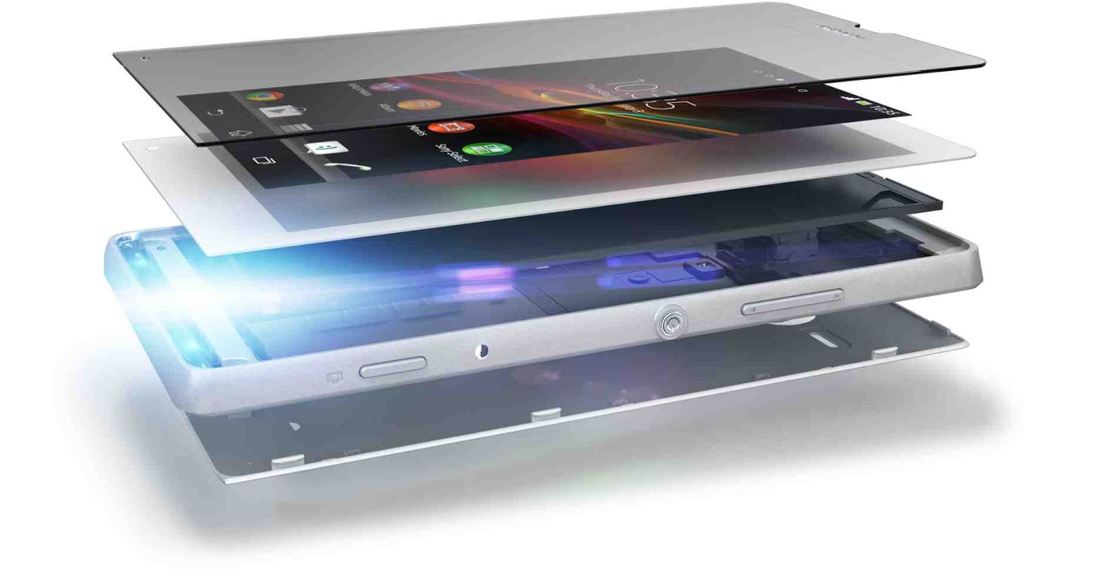 the sp features a 720p 4 . 6 inch screen