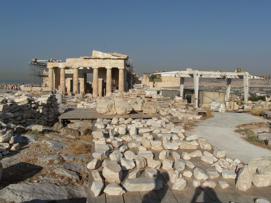 CASCOTES: 225. PARTENON, PROPILEOS Y ACROPOLIS TODA. ATENAS, GRECIA.