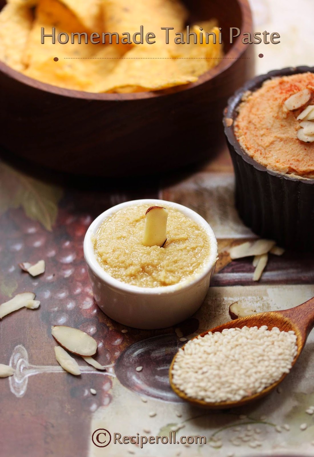 How to make Tahini Paste | Tahini paste For Hummus