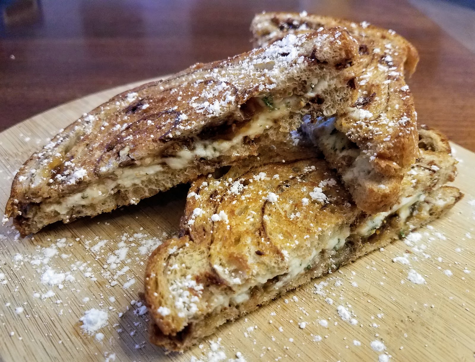 Grilled Goat Cheese Sandwiches with Fig and Honey