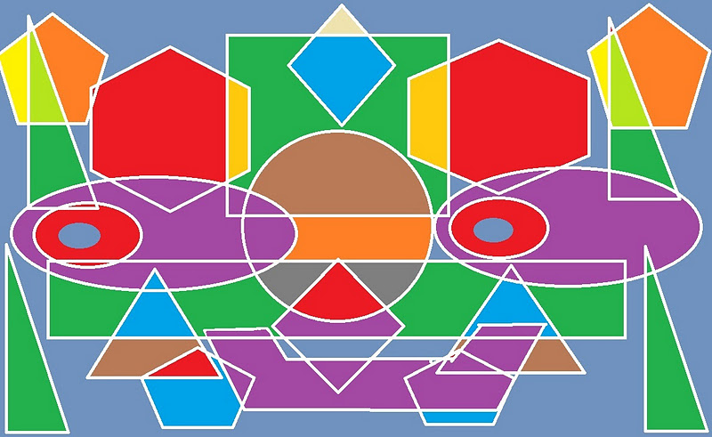 EDUCACIÓN PLÁSTICA Y VISUAL: COMPOSICIONES GEOMÉTRICAS CON PAINT