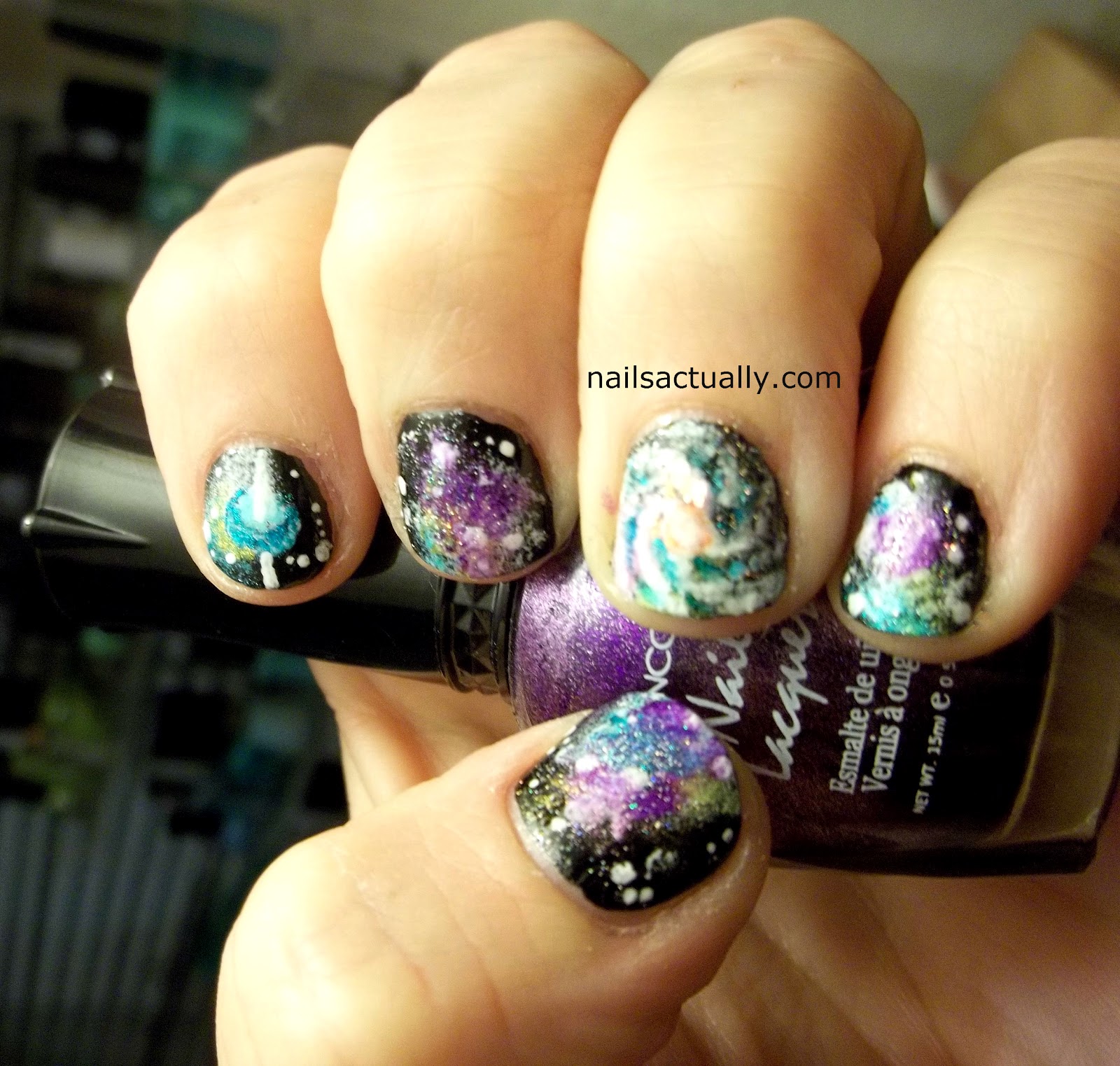 Nails Actually: Milky Way Galaxy Nails, Week 33 of the Year of Polish ...