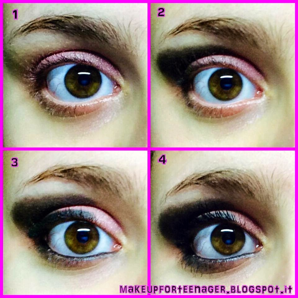 Makeup for teenagers: Makeup step by step: Rosa e Nero