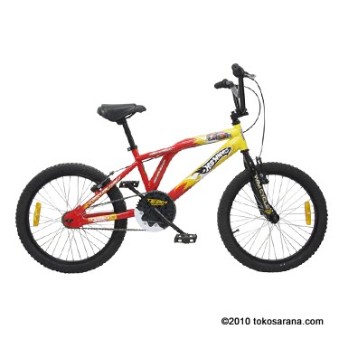 TECHNO BIKE: SEPEDA BMX WIMCYCLE HOT WHEELS 20 INCI