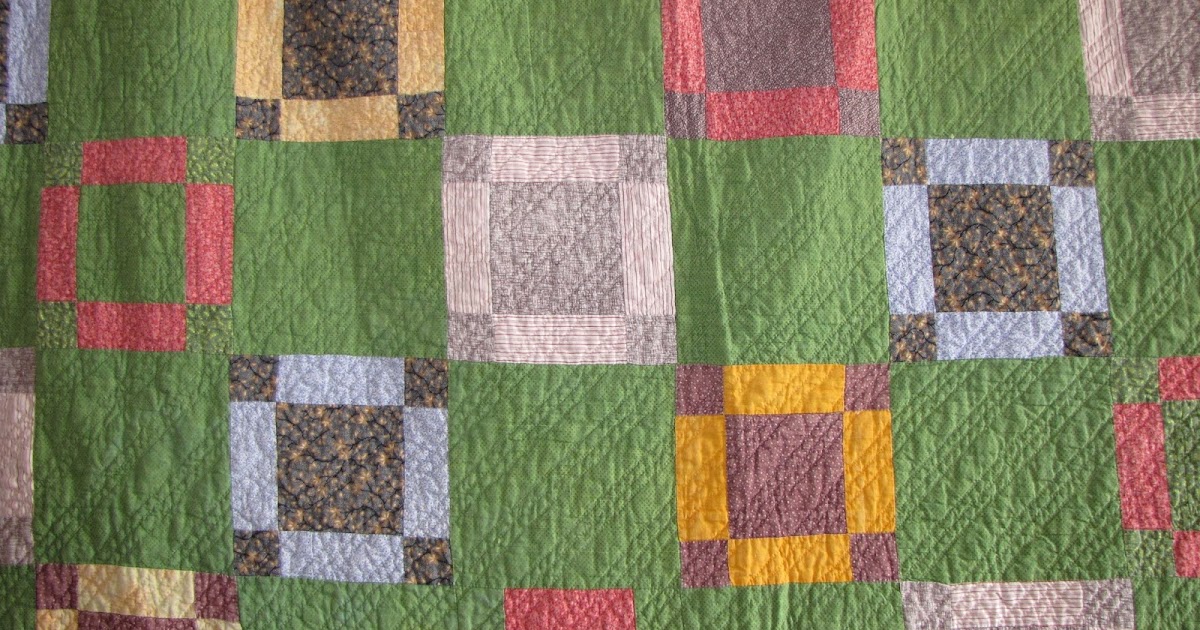 Textile Time Travels: Antique Quilt Uneven Nine Patch