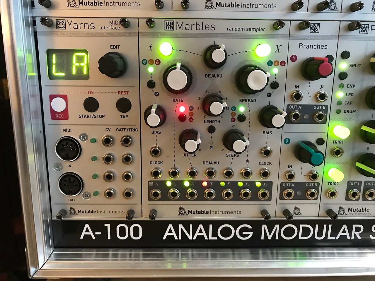 MATRIXSYNTH: 20 Module Mutable Instruments Eurorack System with Doepfer ...