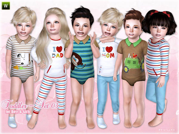 Custom Sims 3: Toddler - Set 03