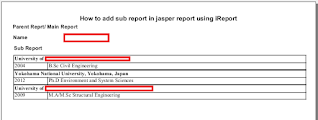 How to add subreport in jasper report using iReport