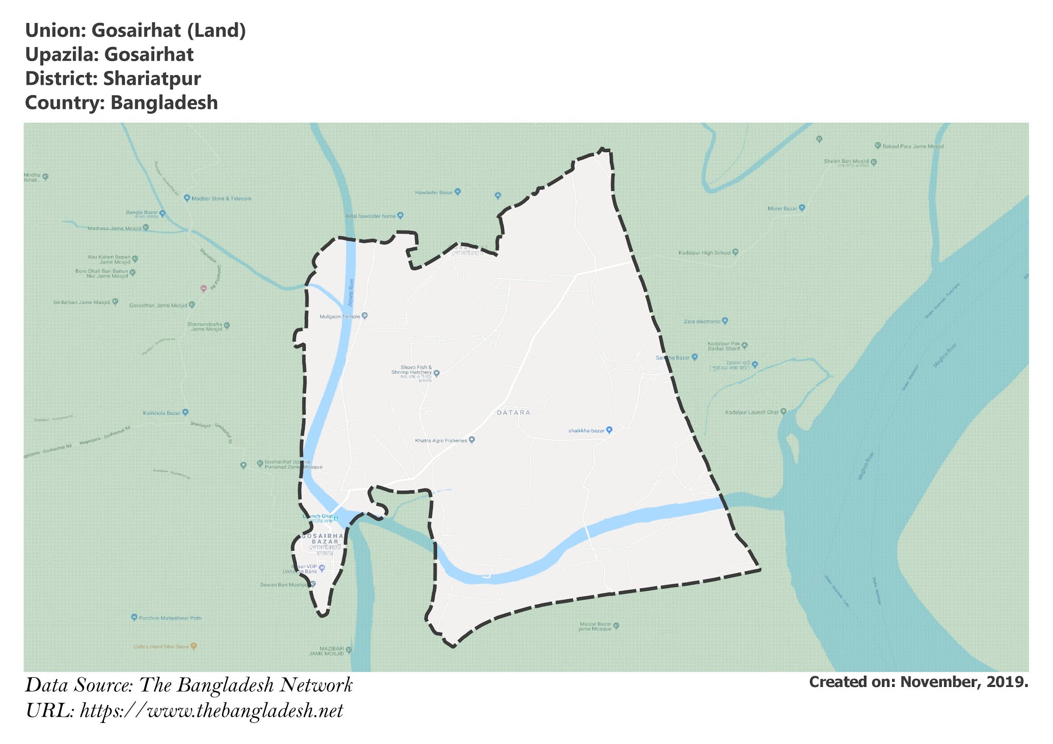 Gosairhat Union, Shariatpur