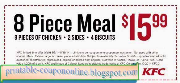 Printable Coupons 2020: Kfc Coupons