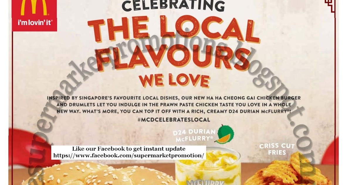 McDonald's The Local Flavours 12 July 2018 ~ Supermarket Promotions