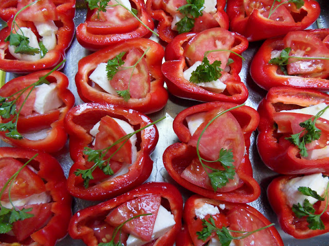 Diana's Cook Blog: Poivrons grillés au four (Les poivrons farcis de Janni)