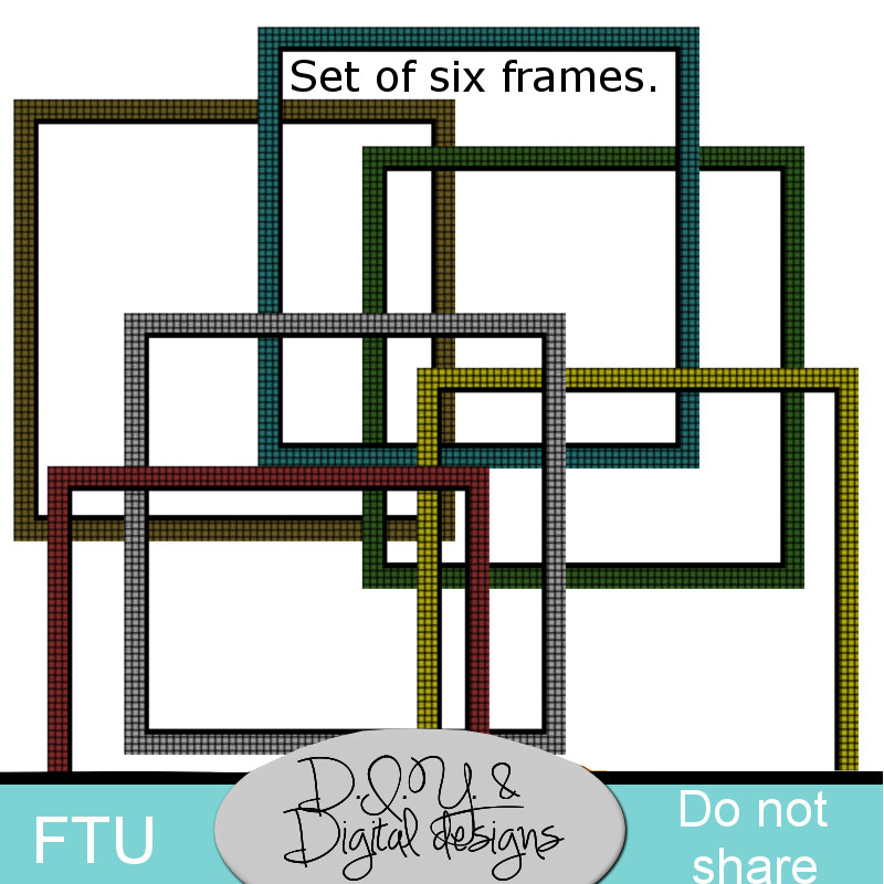 D.I.Y. and digital designs: Free set of frames.