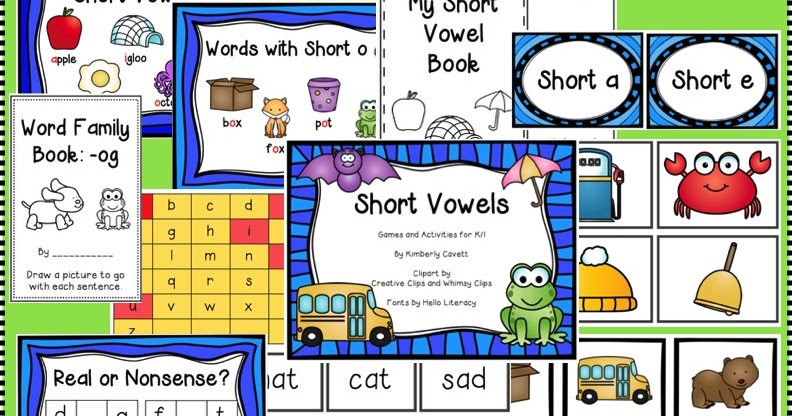 The Adventures of a K/1 Teacher: Short Vowels