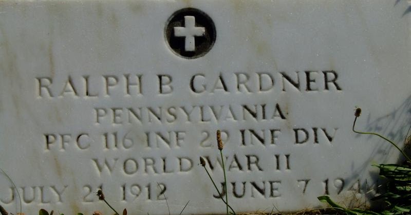 116th Infantry Regiment Roll of Honor: PFC Ralph Brame Gardner