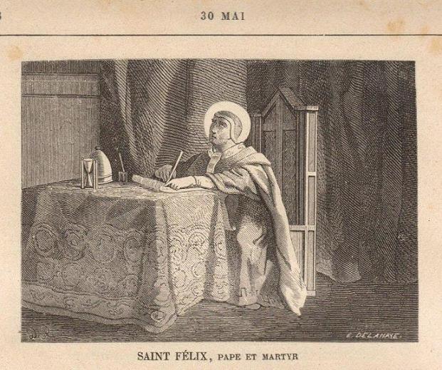 ICONOGRAPHIE CHRÉTIENNE: Saint FÉLIX I, Pape et martyr