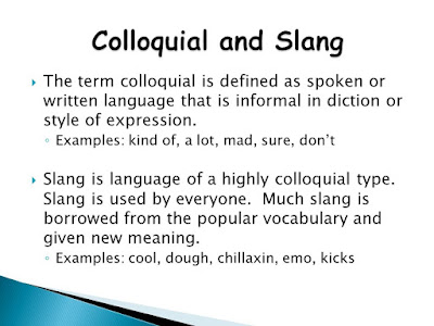 Ay will teach you!: Distinguishing between Slang and Colloquial ...