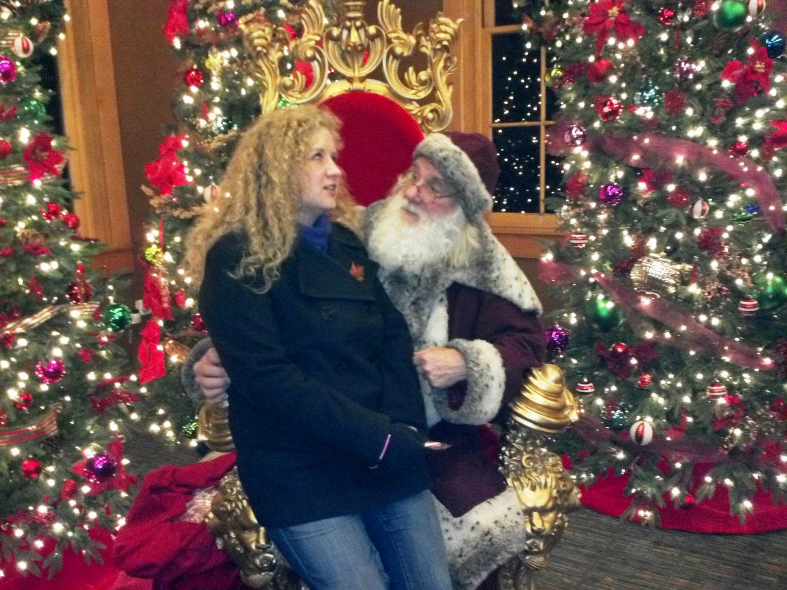 Larissa Explains It All Sitting On Santas Lap