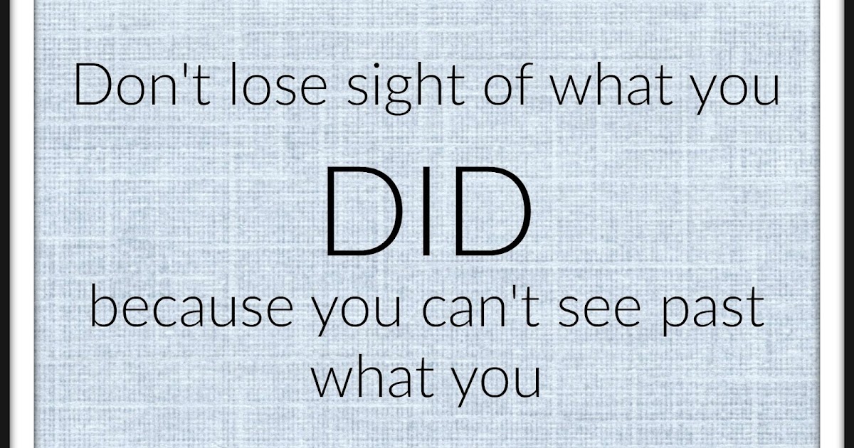 Don't forget the "DID" in "DIDN'T" - Robin Kramer Writes