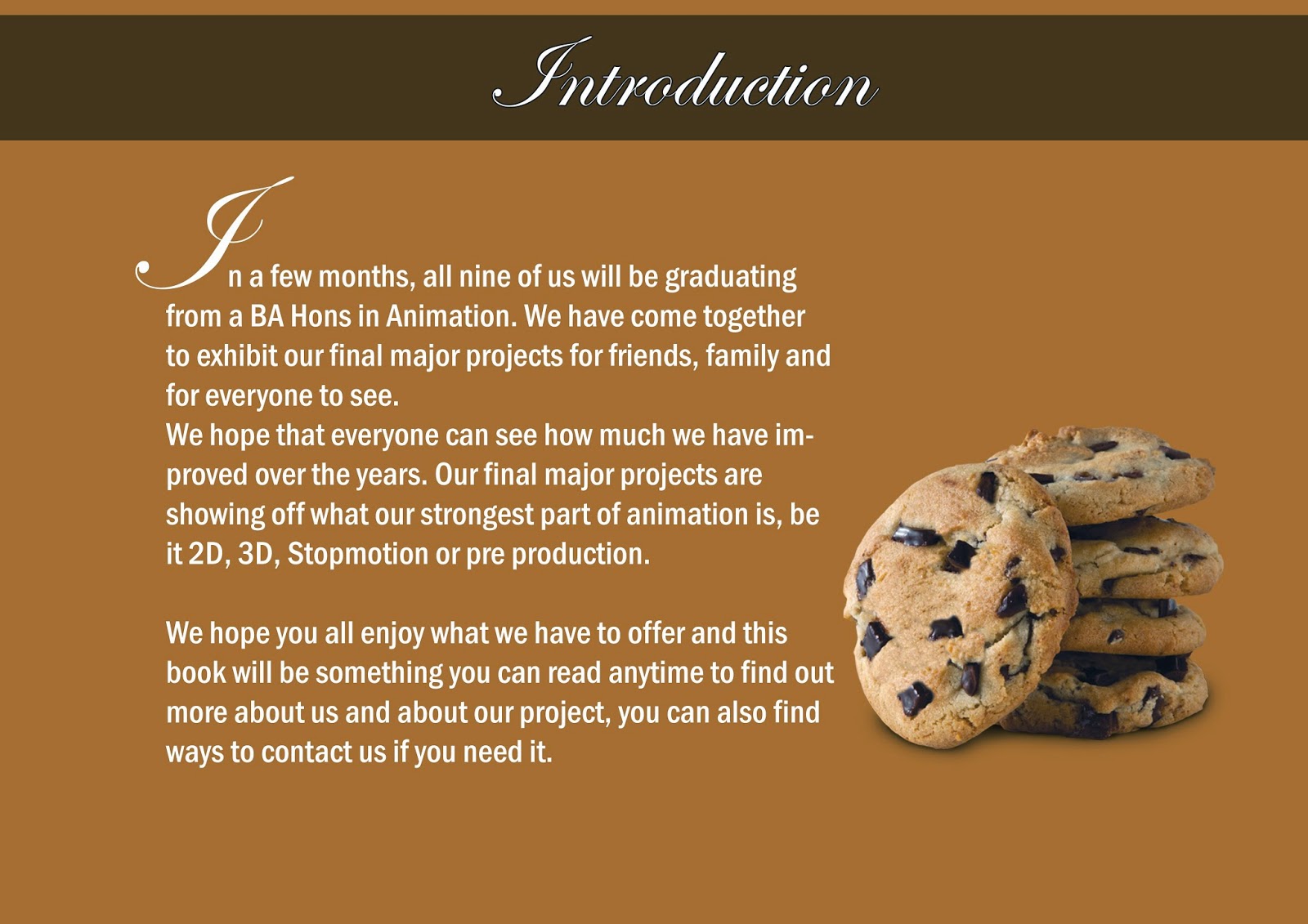 Nine Cookies In The Cookie Jar: Booklet Design by Thomas Gill