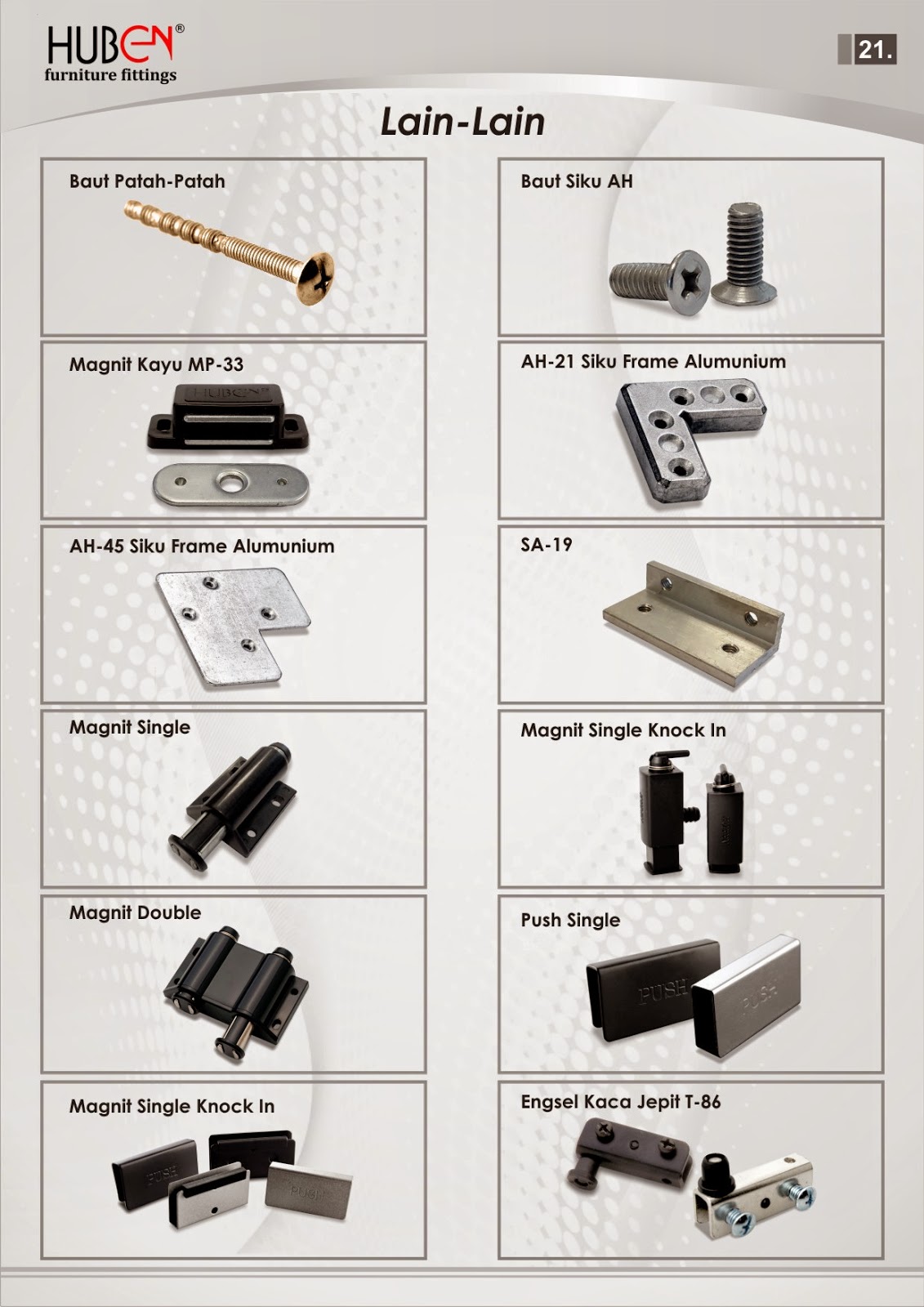 Produk Huben: KATALOG HUBEN EDISI 01