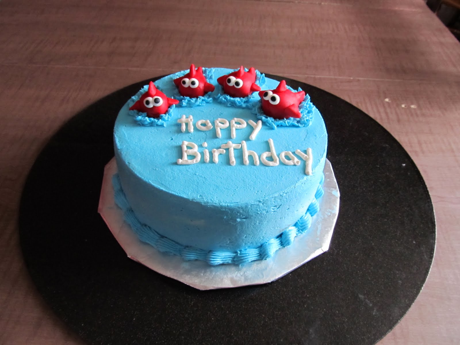 Cake Designs by Steph: Happy Birthday fish Cake!