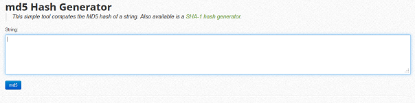 String To MD5 Generator Online - Z-PLATE.NET